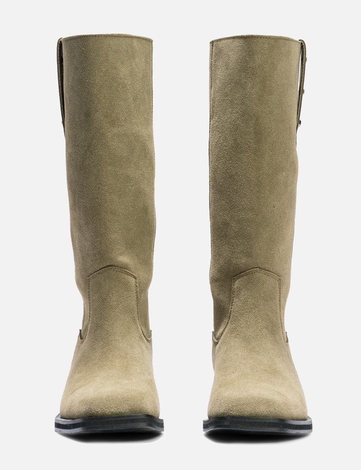 Deinet Natural Suede Biker Boots